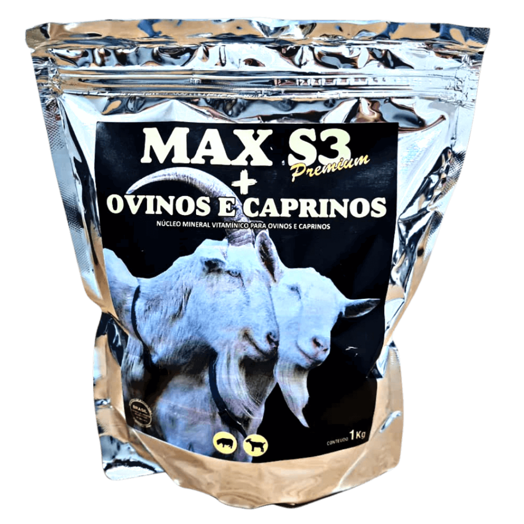 Max S3 Premium Ovinos E Caprinos – Núcleo Mineral 1kg – Max S3 Premium